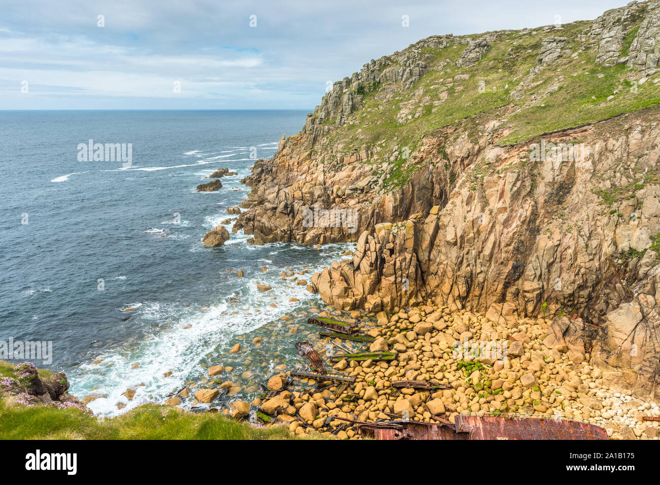 Mayon cliff ship wreck hi-res stock photography and images - Alamy