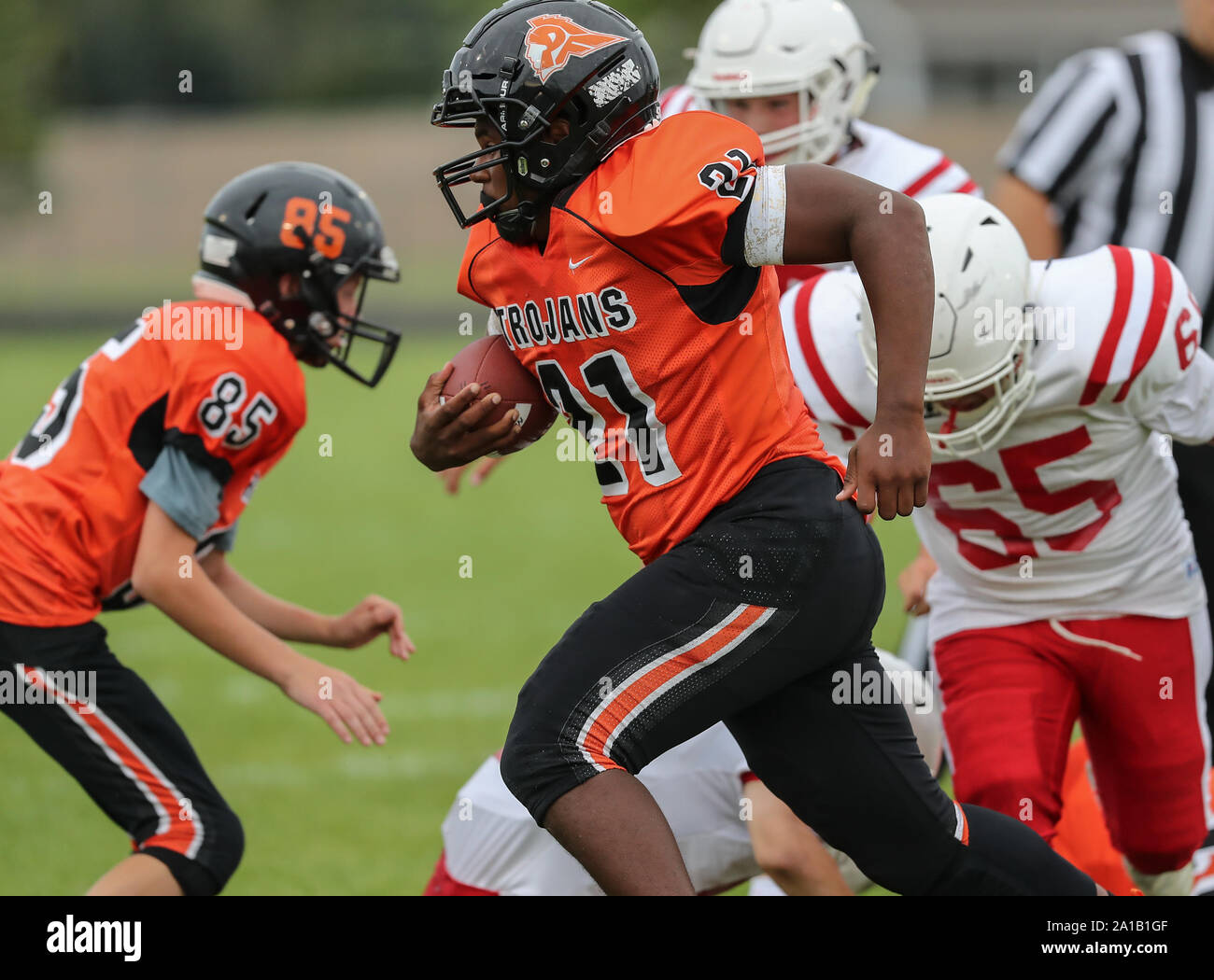Football action with Post Falls vs Sand Point High School in Post Falls ...