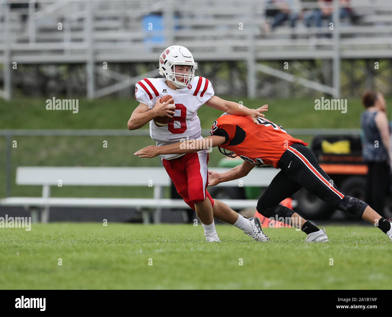 Football action with Post Falls vs Sand Point High School in Post Falls ...