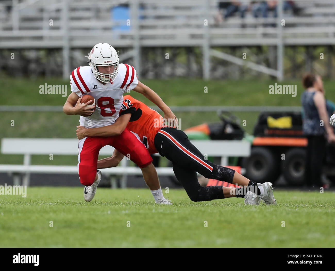 Football action with Post Falls vs Sand Point High School in Post Falls ...