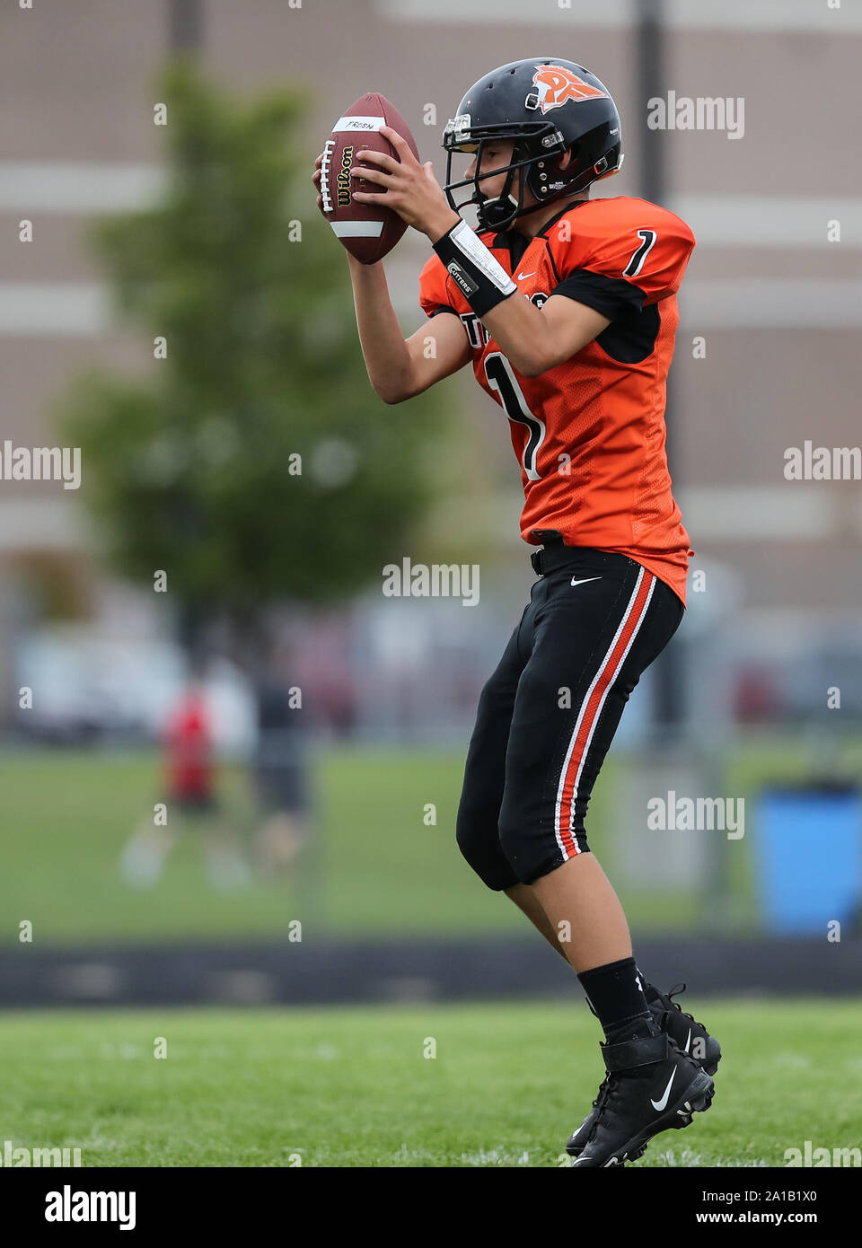 Football action with Post Falls vs Sand Point High School in Post Falls ...