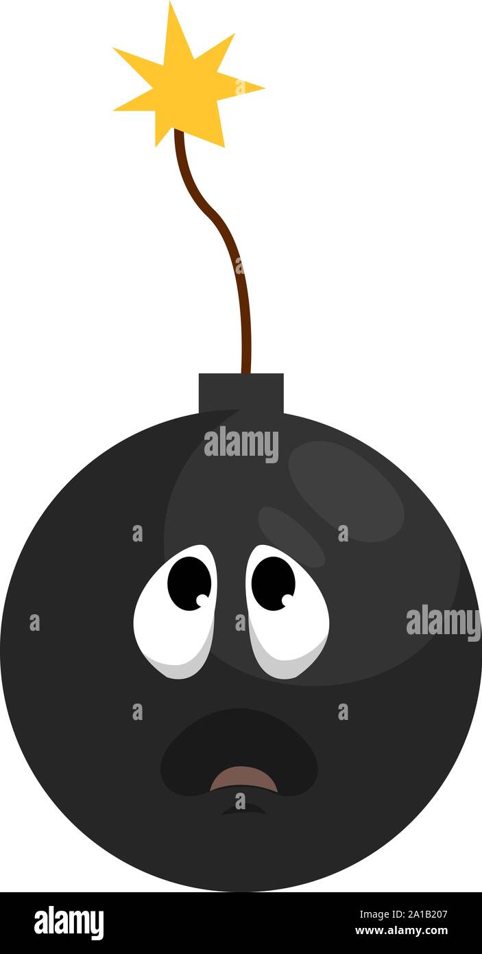 Bomb, illustration, vector on white background Stock Vector Image & Art ...