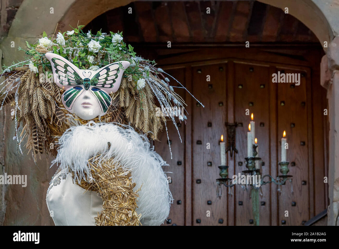 A scarecrow bride. Just one of the many scarecrows made and displayed ...