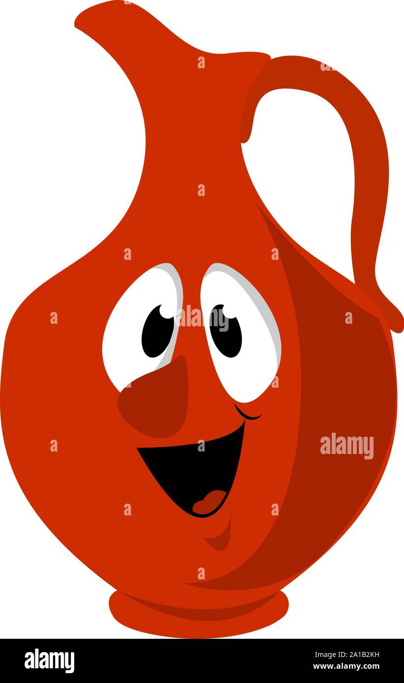 Red jug, illustration, vector on white background Stock Vector Image & Art - Alamy