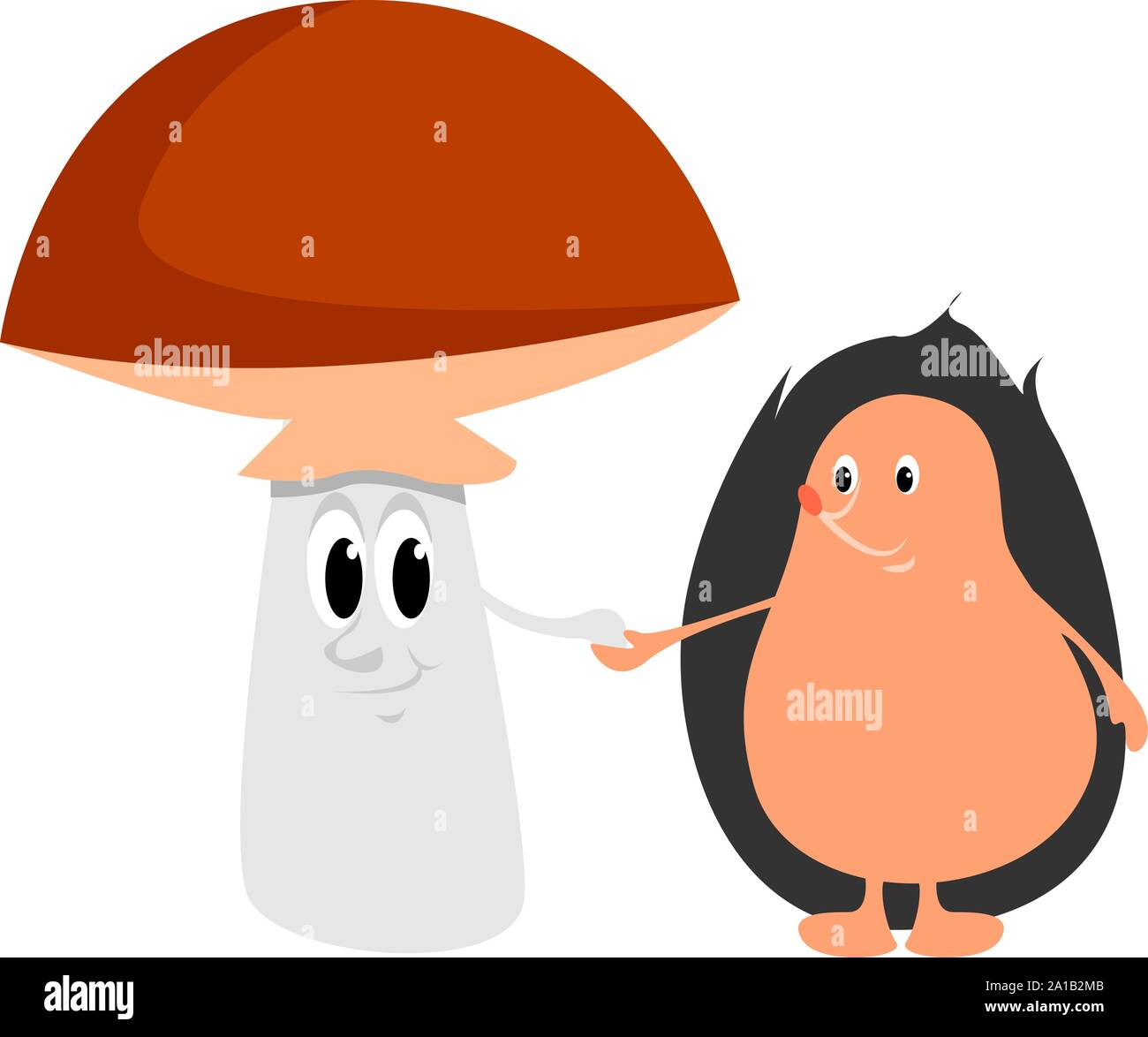 Friends, illustration, vector on white background Stock Vector Image ...