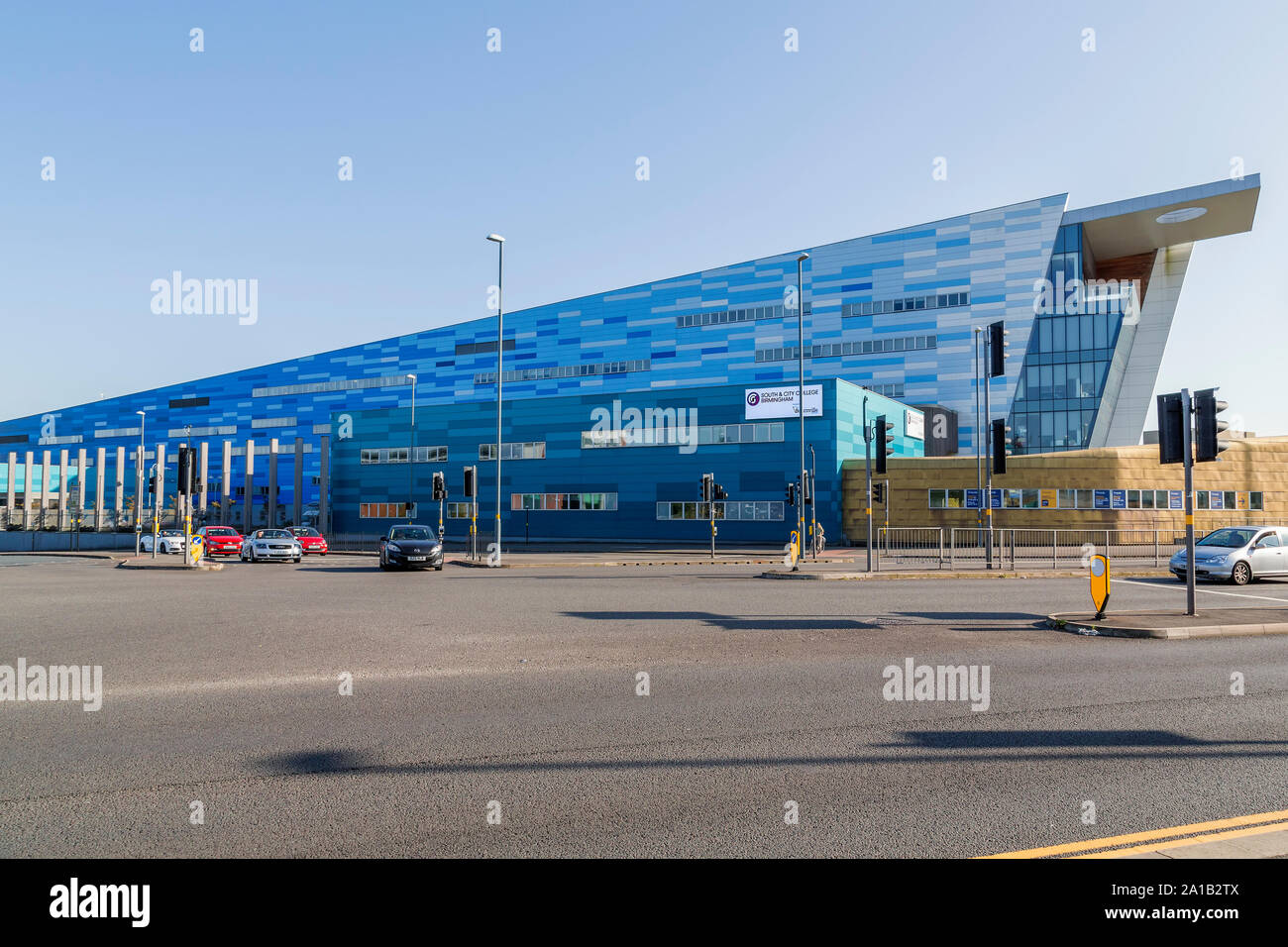 The patchwork of colours and angular modern design of Bournville ...