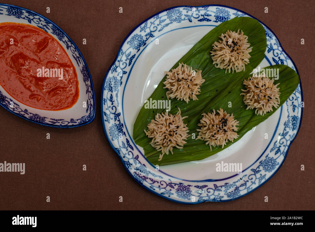 Chicken flower dumplings/Chicken Porcupine- Chicken mince balls covered ...