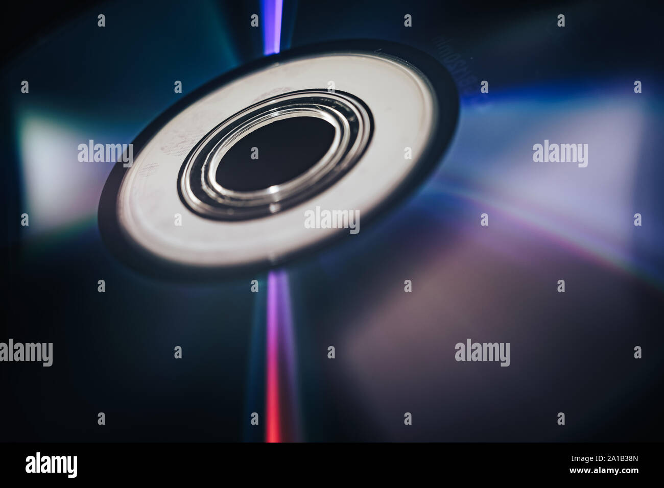 Close up beautiful CD and DVD disk tape colored background Stock Photo ...