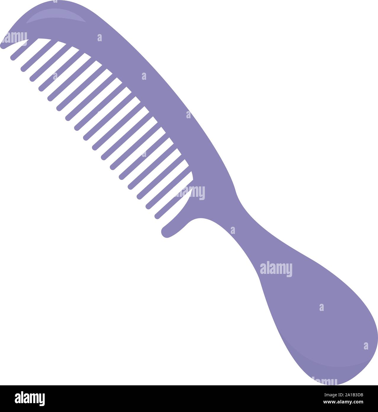 Purple comb, illustration, vector on white background Stock Vector ...