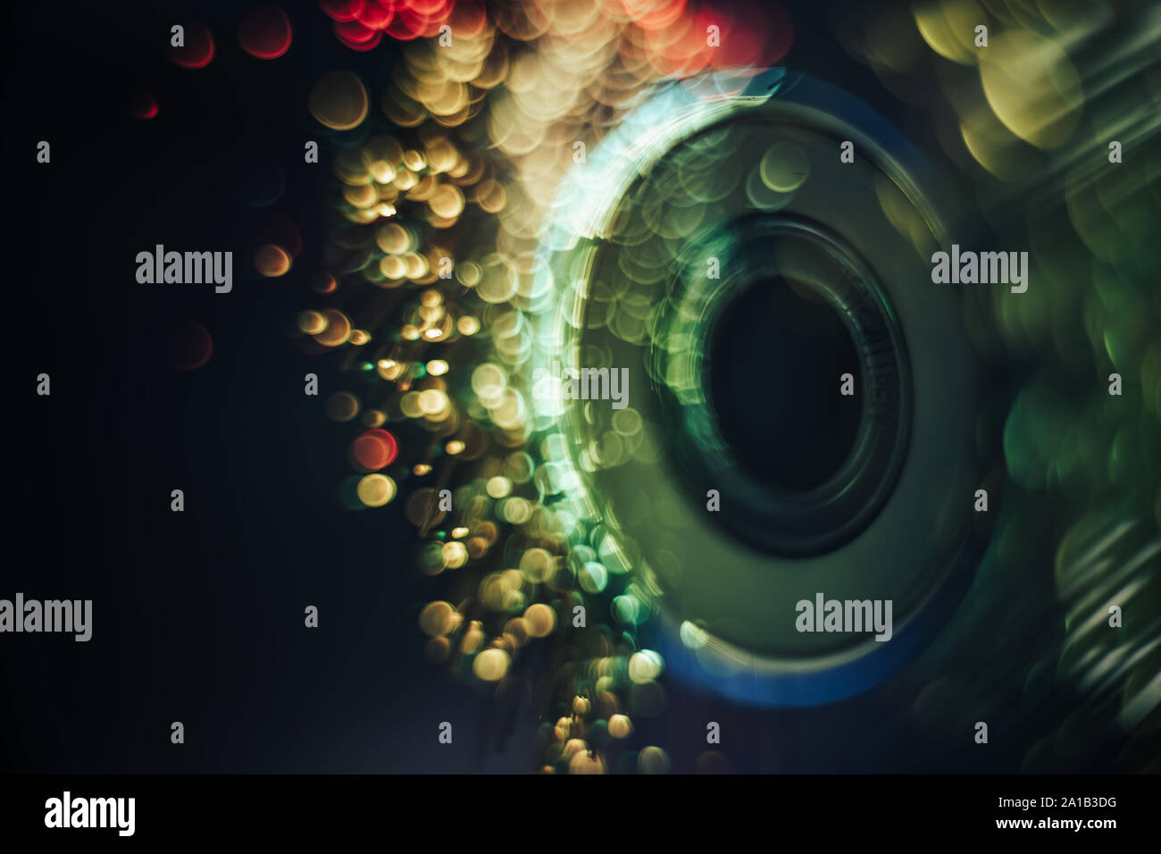 Beautiful abstract cd dvd disk with multi colored shine light ...