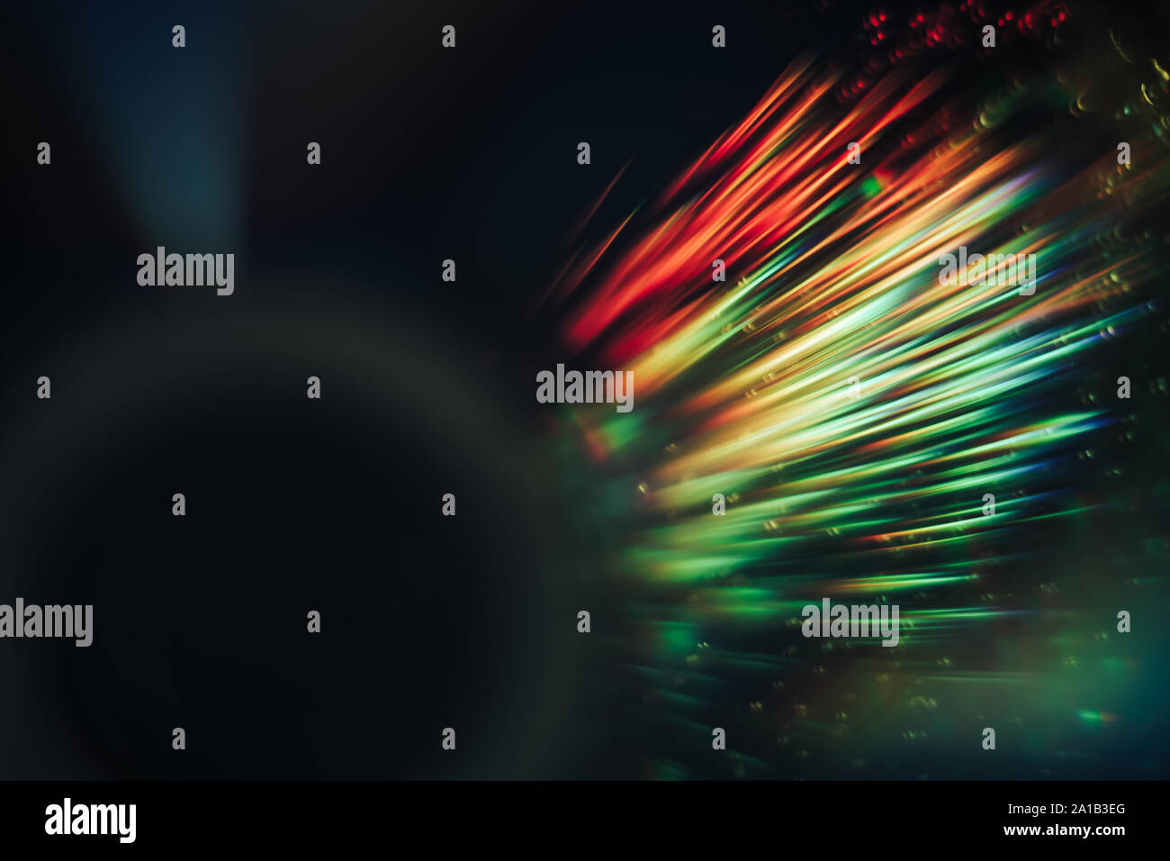 Beautiful abstract cd dvd disk with multi colored shine light ...