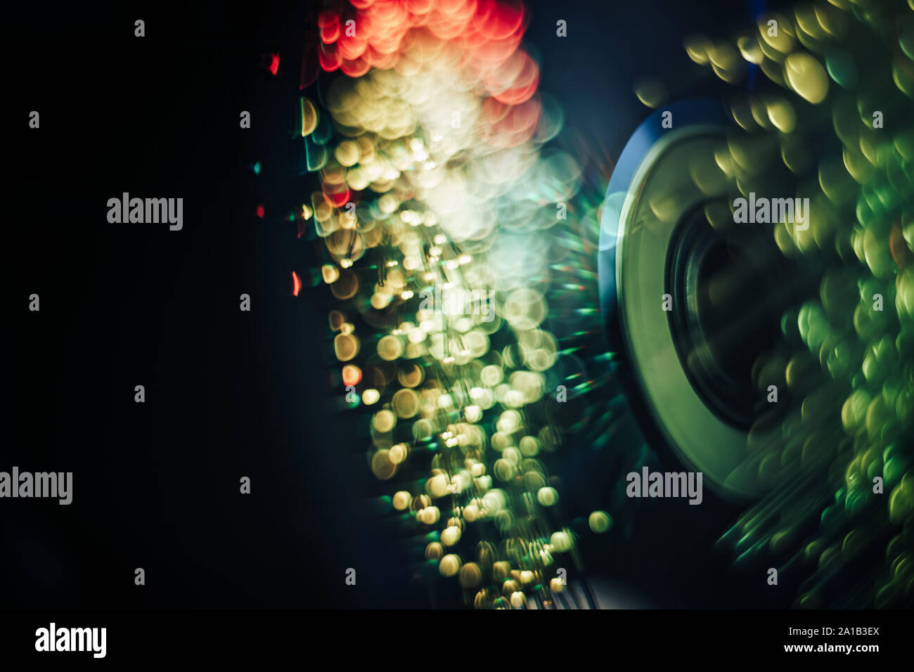 Beautiful abstract cd dvd disk with multi colored shine light ...