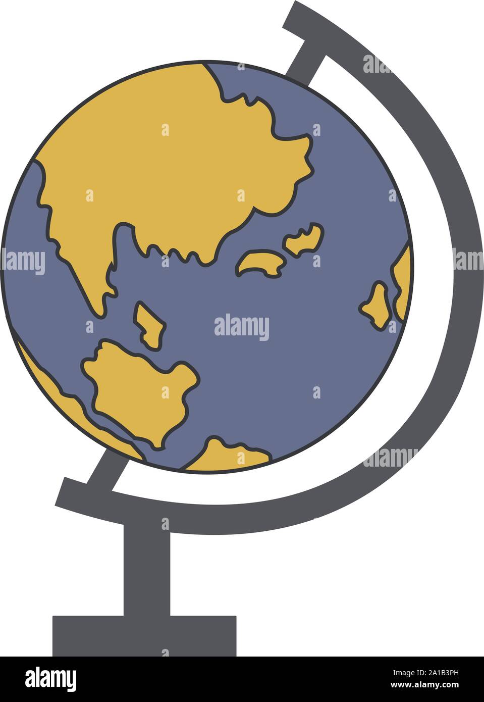Globe, illustration, vector on white background Stock Vector Image & Art - Alamy