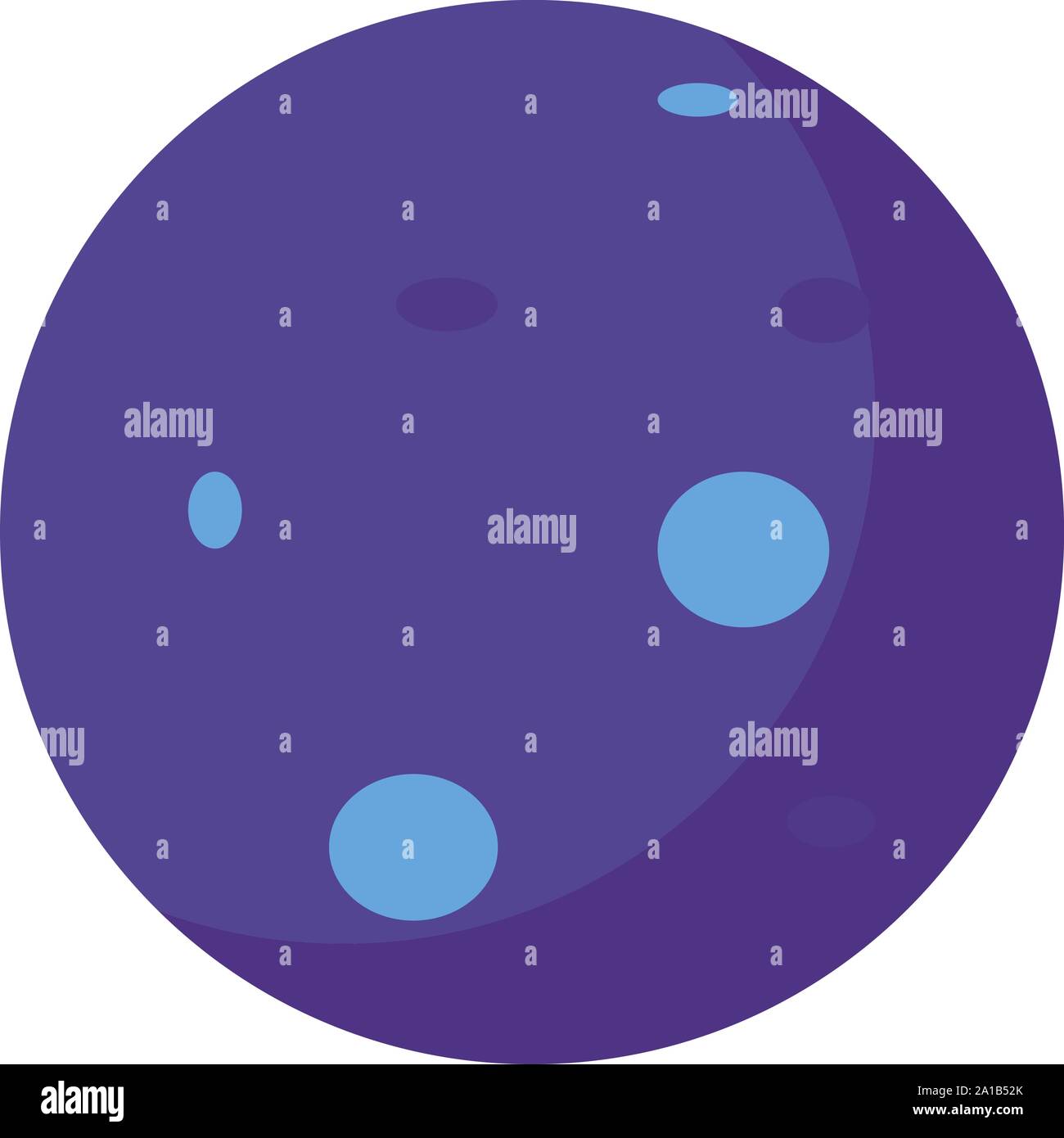 Neptune planet, illustration, vector on white background Stock Vector ...