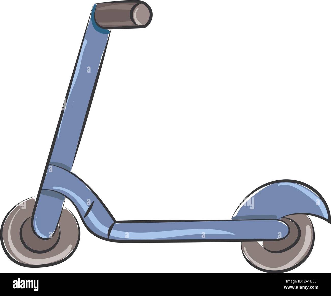 Man on black scooter Stock Vector Images - Alamy