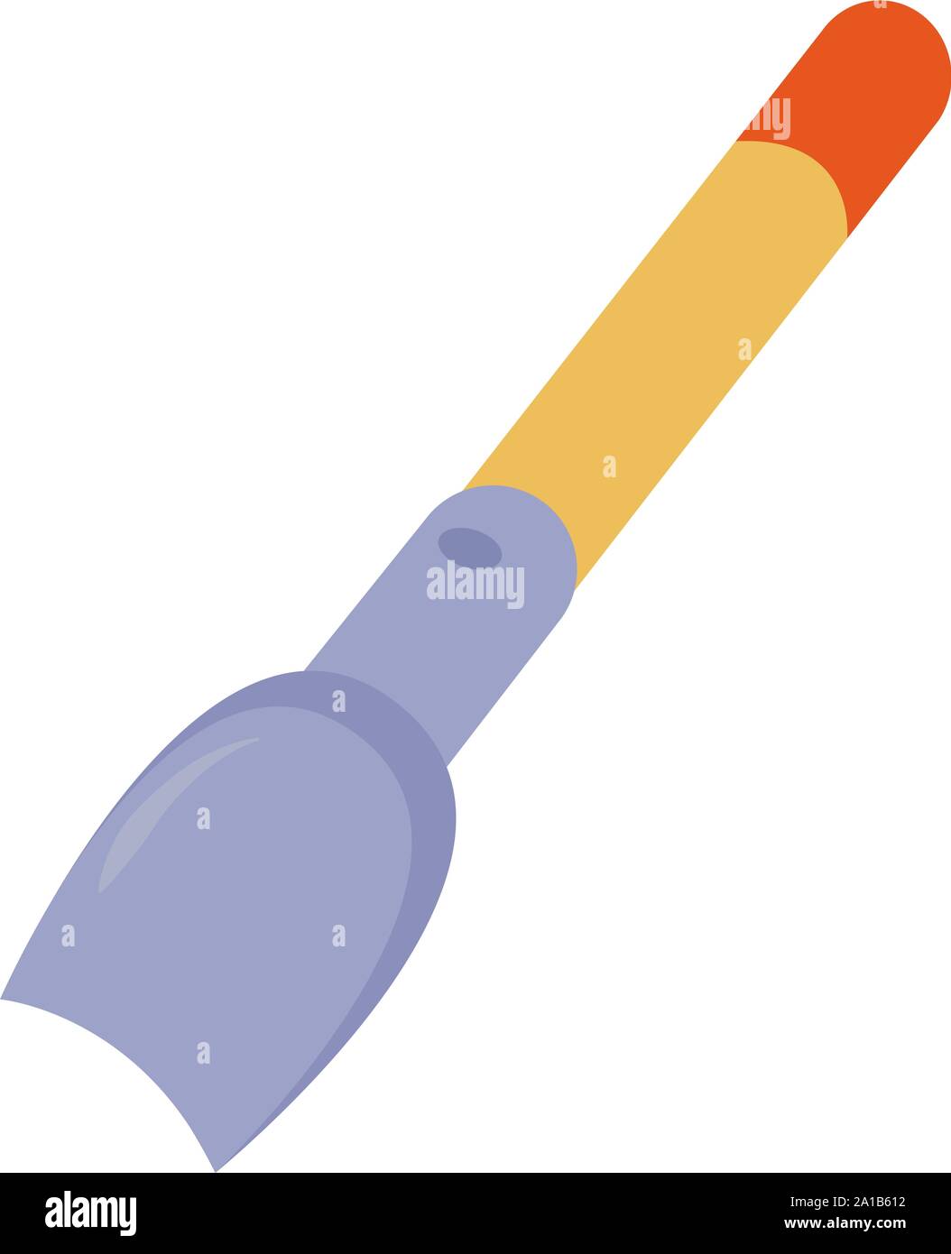 Small spade, illustration, vector on white background Stock Vector ...