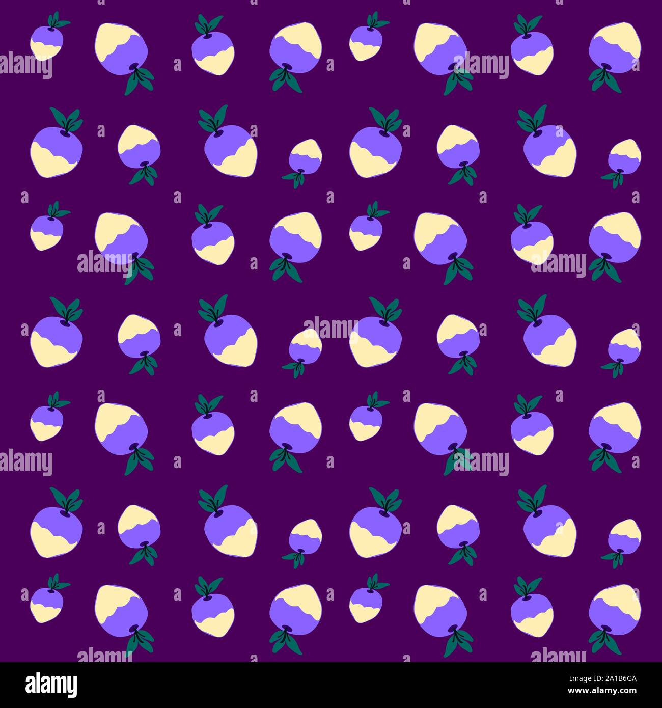 Purple fruit, illustration, vector on white background Stock Vector ...