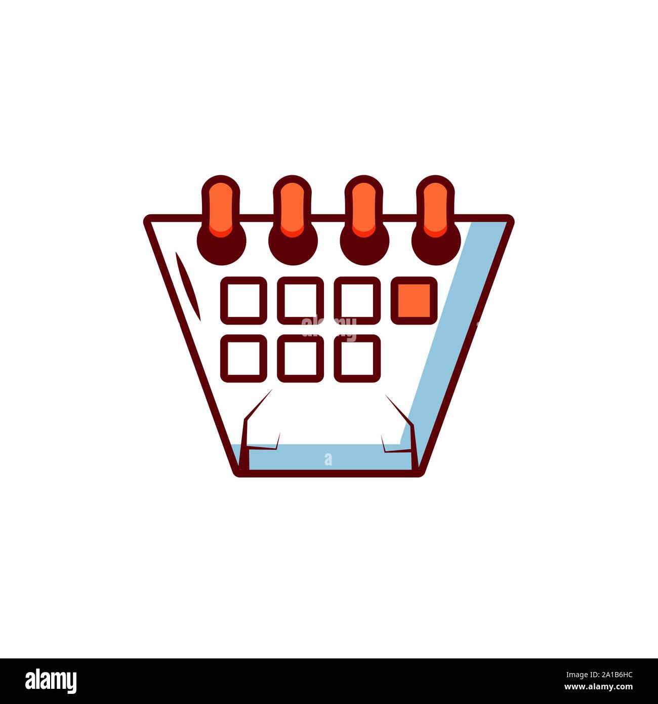 calendar reminder on white background vector illustration desing Stock ...