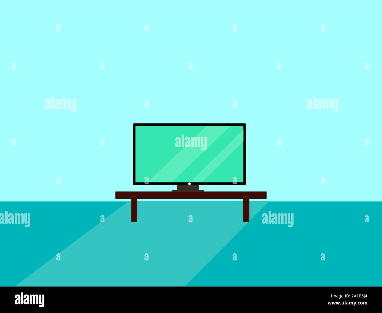 TV set, illustration, vector on white background Stock Vector Image ...