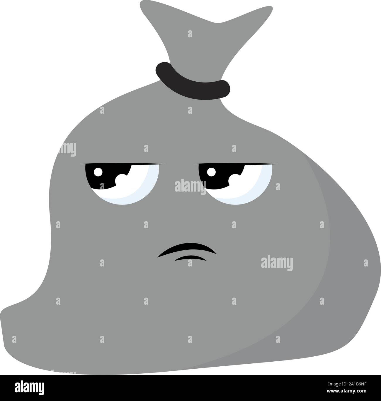 Trash, illustration, vector on white background Stock Vector Image ...