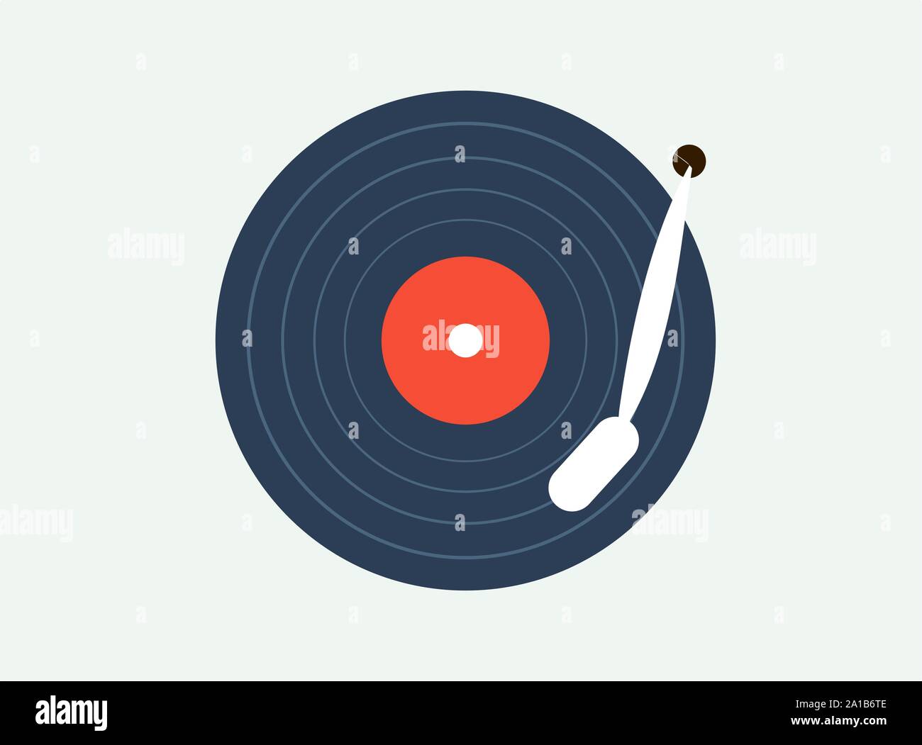 Vinyl, illustration, vector on white background Stock Vector Image ...