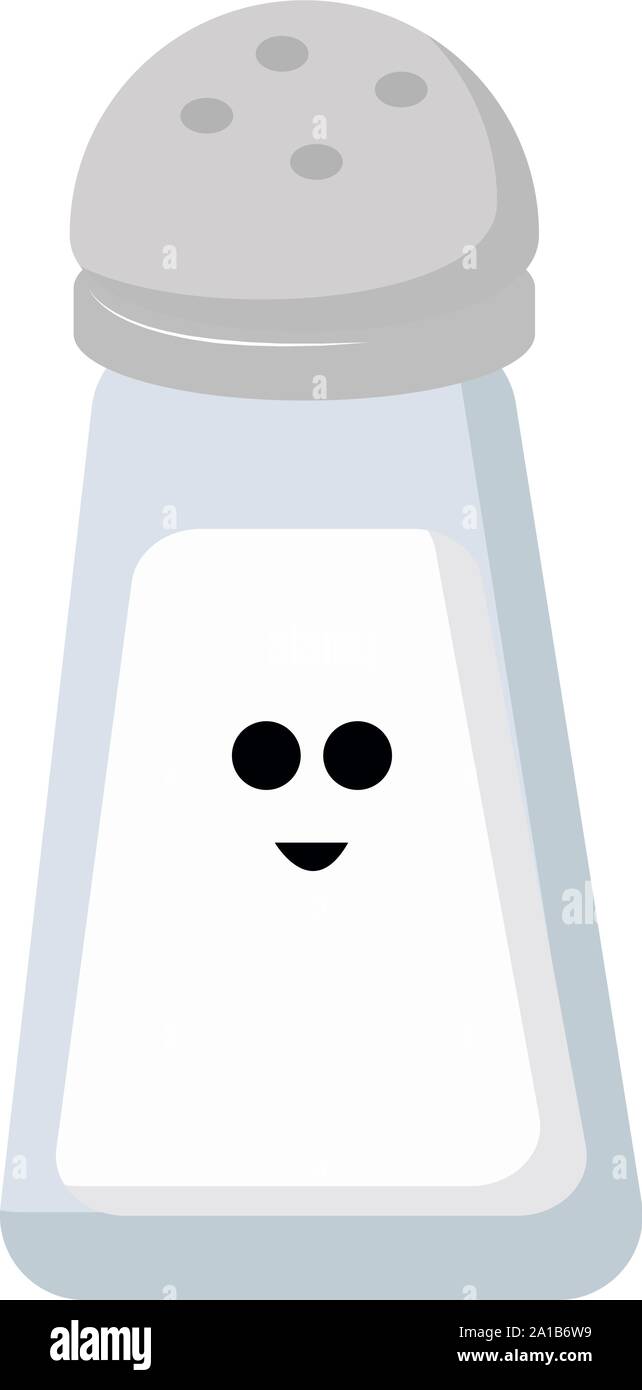 Happy salt, illustration, vector on white background Stock Vector Image ...
