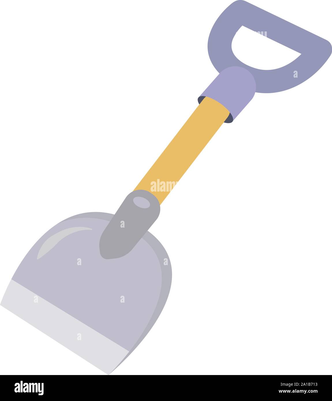 Shovel, illustration, vector on white background Stock Vector Image ...