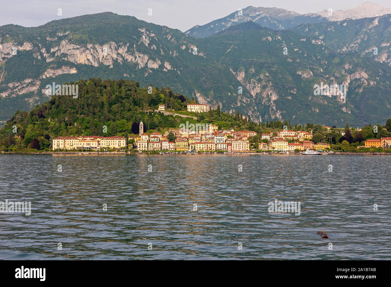 Como Lake and Bellagio Town in Italy Stock Photo - Alamy