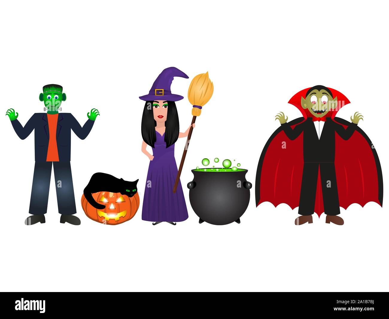 Evil Halloween Witches Clipart