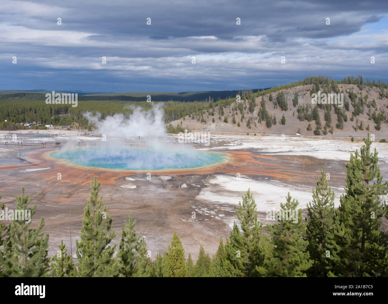 Yellowstone Grand Prismatic Spring High Resolution Stock Photography ...