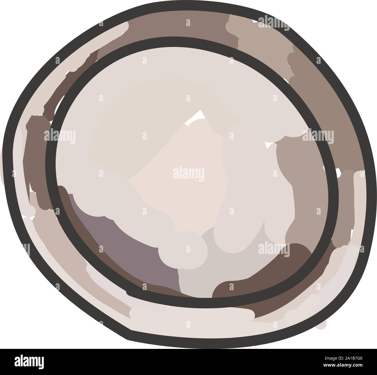 Pie pan, illustration, vector on white background Stock Vector Image ...