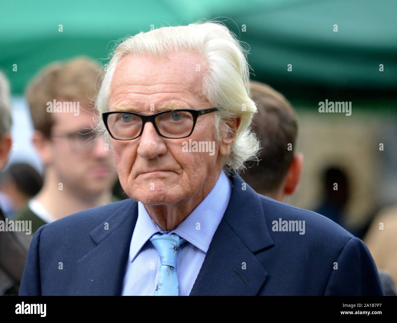 Lord heseltine at the westminster media village hi-res stock ...