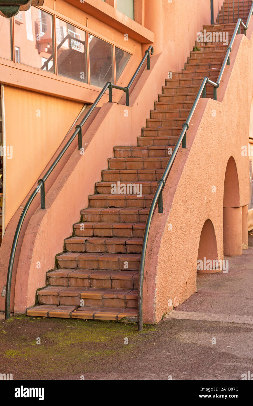 External Stairs at Market Hall Building in cannes Stock Photo - Alamy