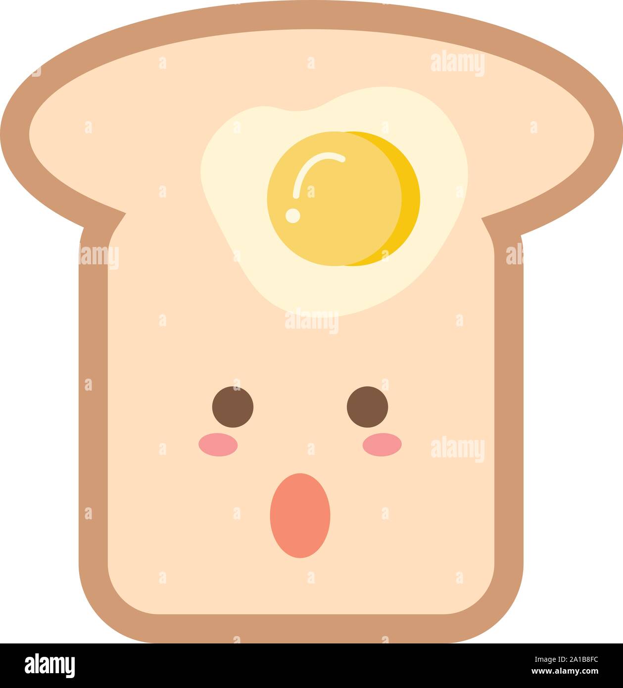 Bread toast egg on Stock Vector Images - Alamy