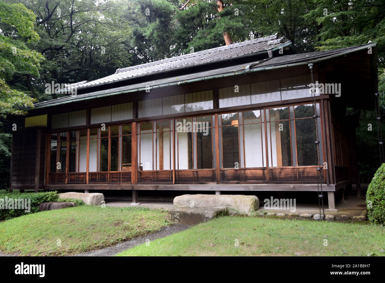 Meiji Jingu Tea house, harajuku, tokyo, japan Stock Photo - Alamy