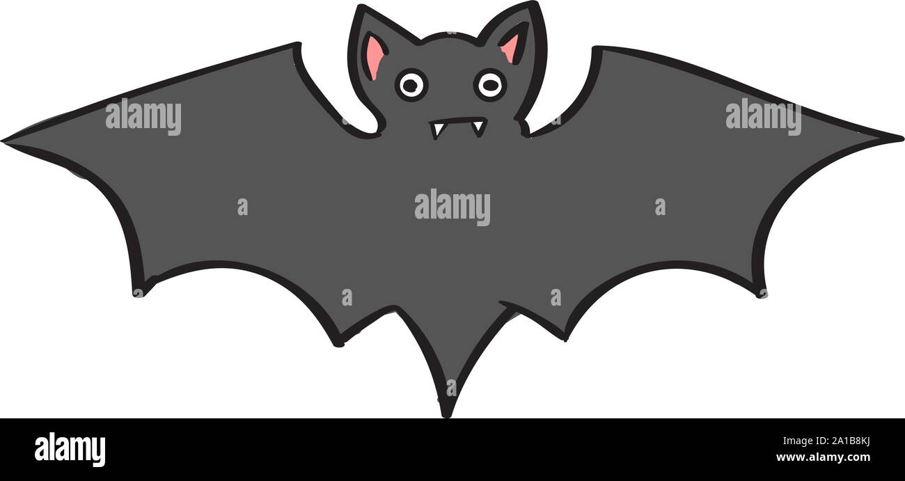 Bat black white vector Stock Vector Images - Alamy
