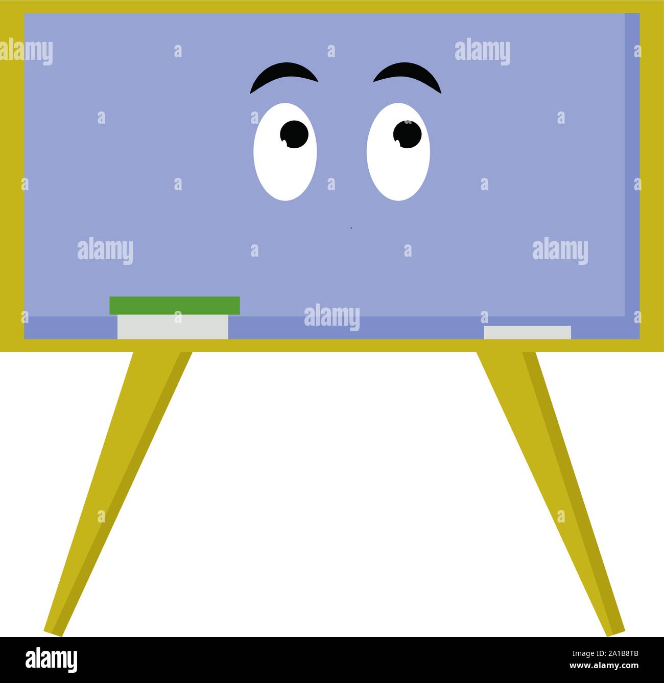 Blackboard, illustration, vector on white background Stock Vector Image ...