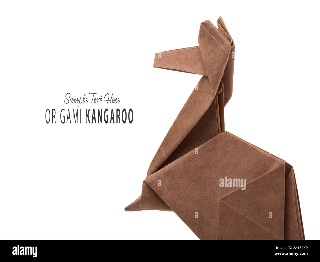 A kangaroo origami Stock Photo - Alamy