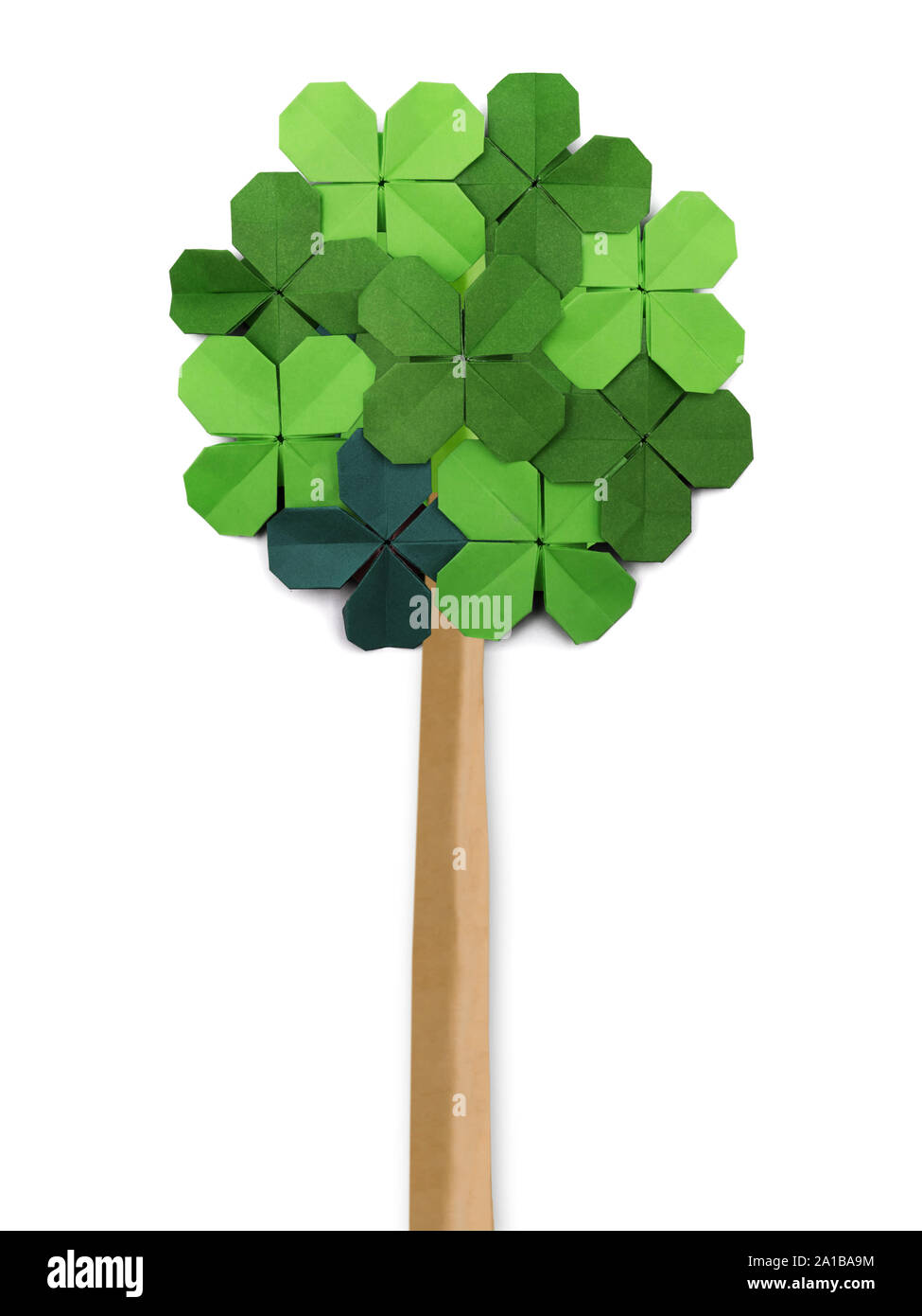Origami paper tree Stock Photo - Alamy