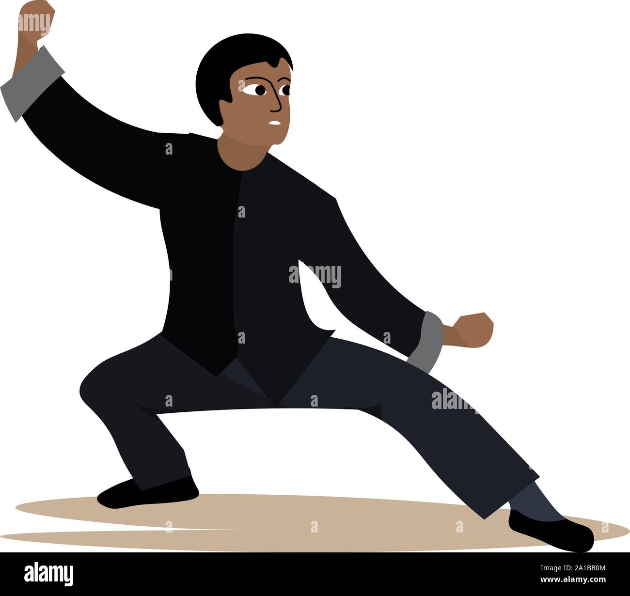 Combat stance vector vectors Cut Out Stock Images & Pictures - Alamy