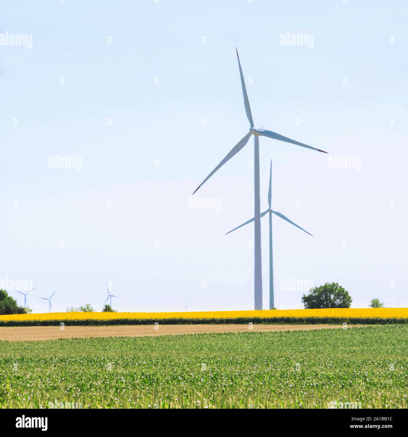 Windmills for electric power Stock Photo - Alamy