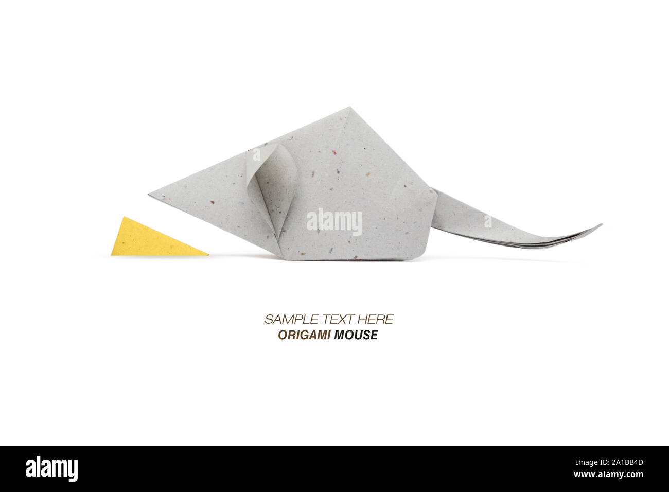 Origami mouse gray Stock Photo - Alamy