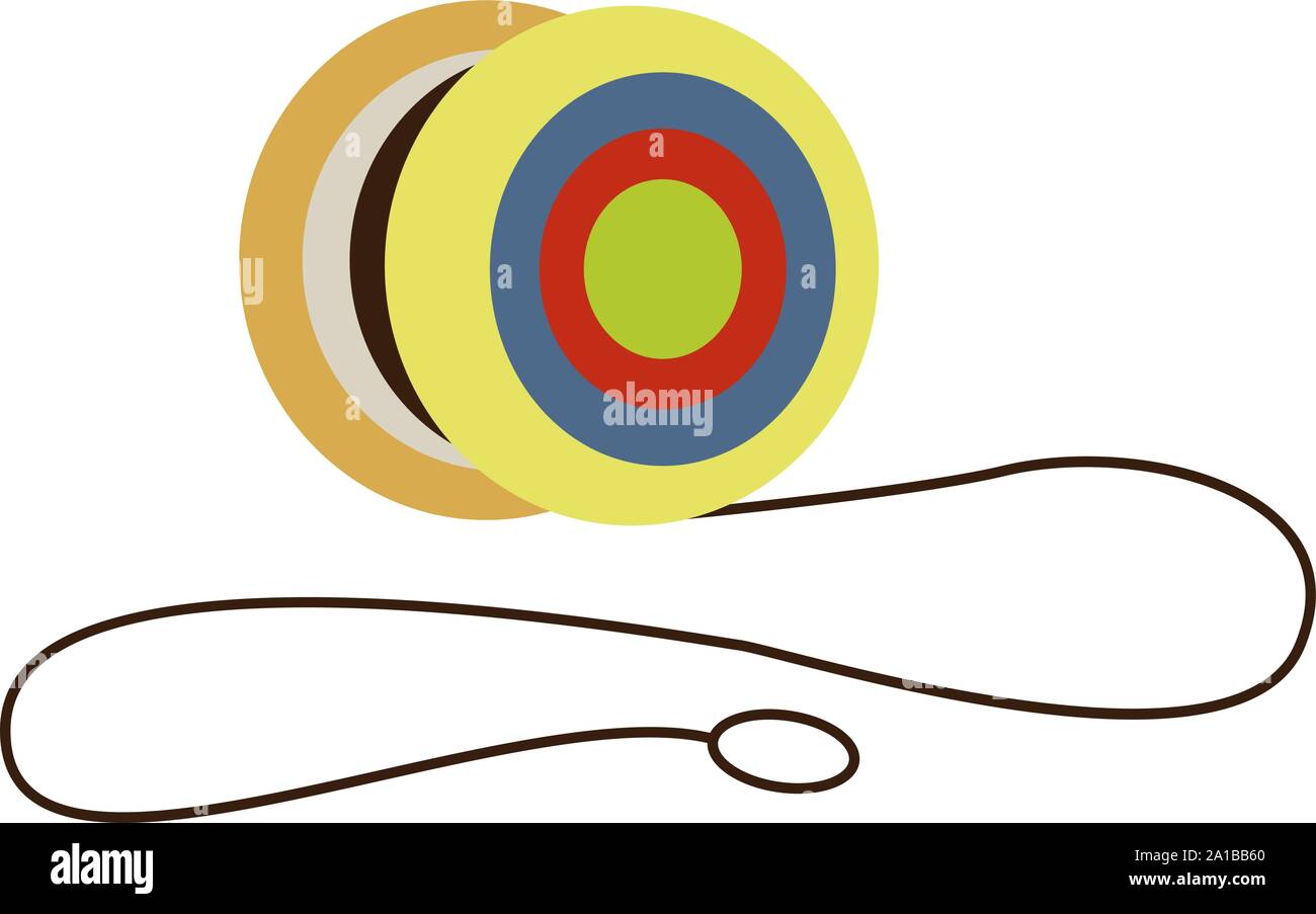 YO YO, illustration, vector on white background Stock Vector Image ...