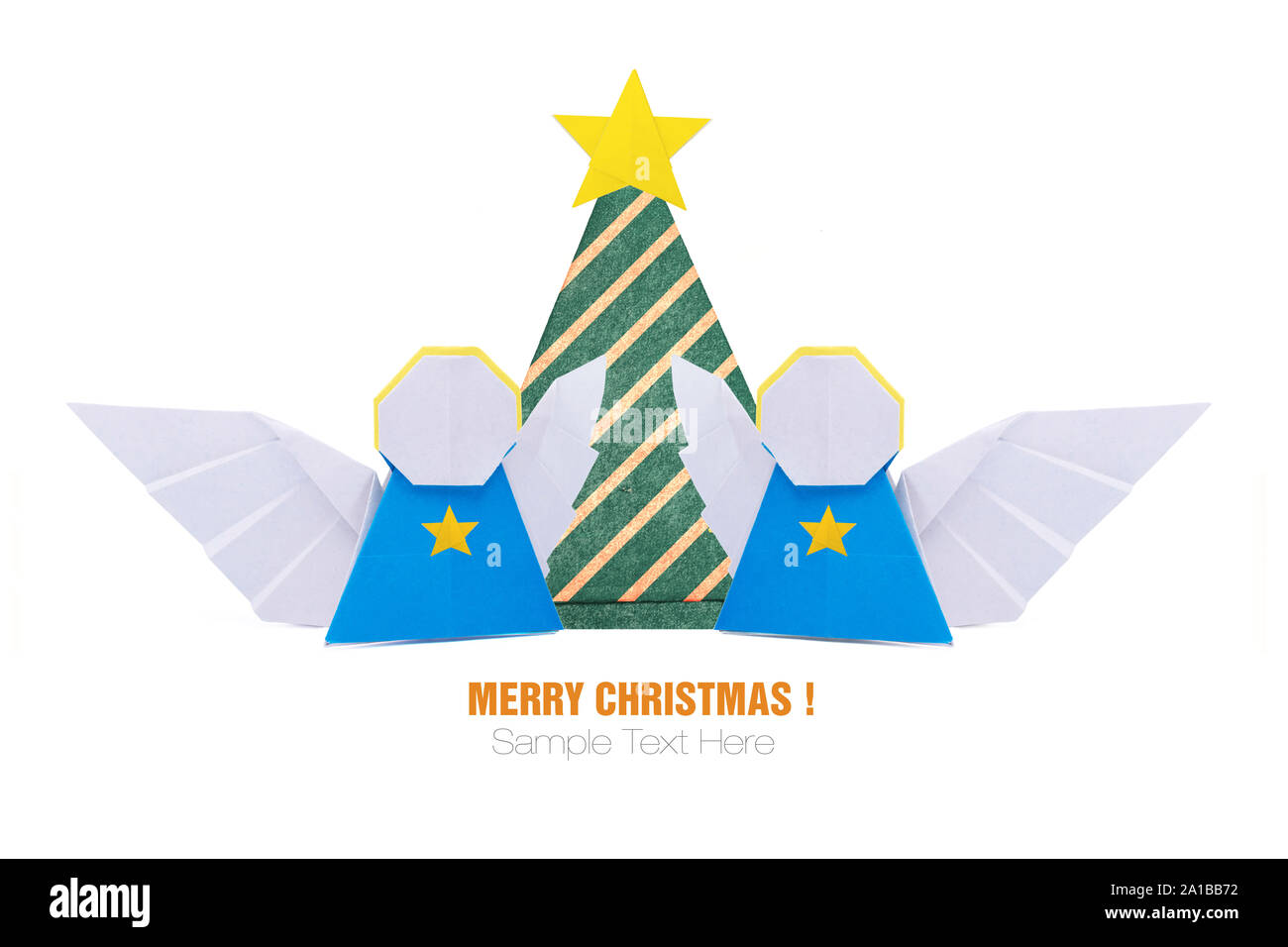 Christmas paper cut pine Cut Out Stock Images & Pictures - Alamy