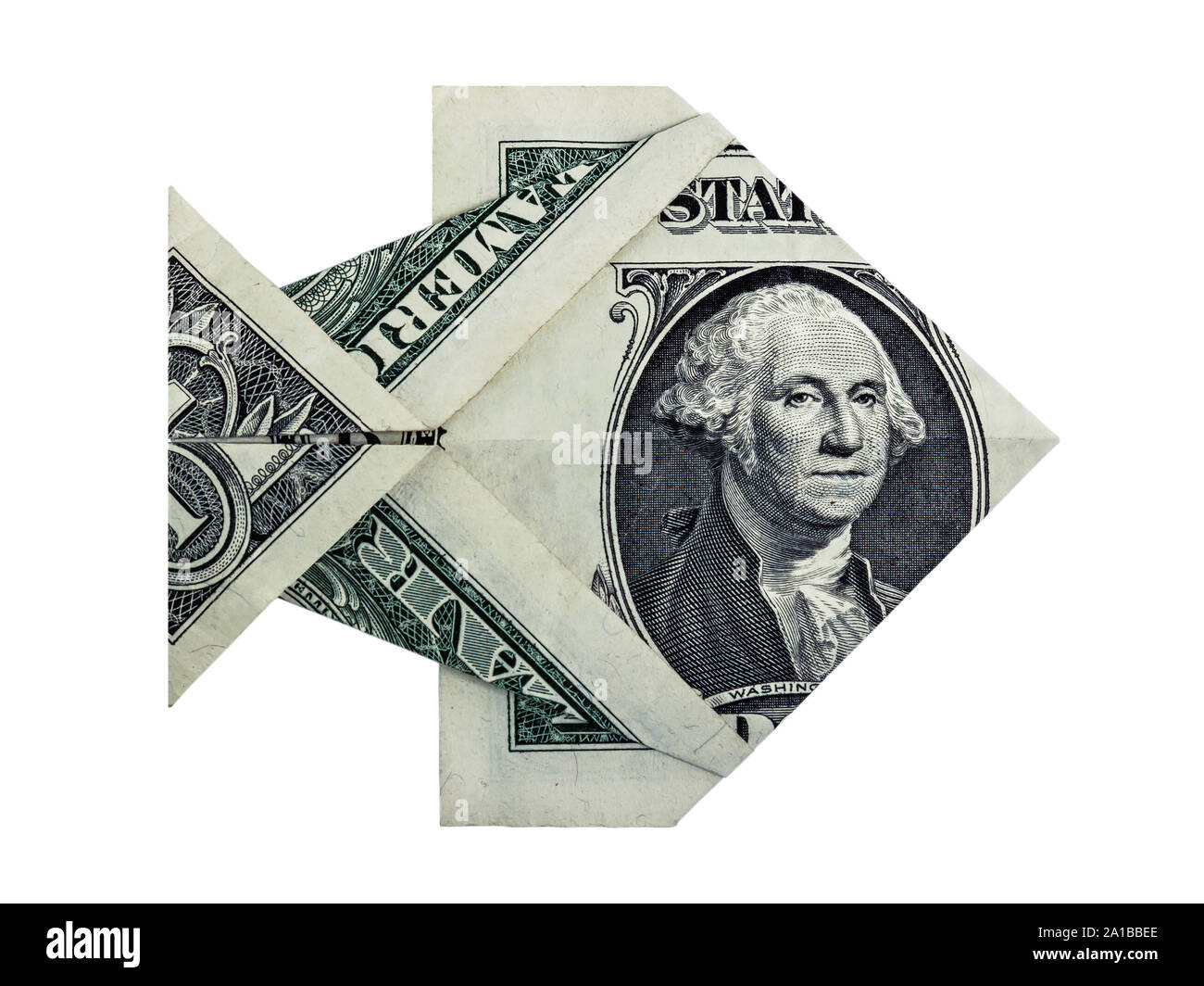 Origami dollar fish Stock Photo - Alamy