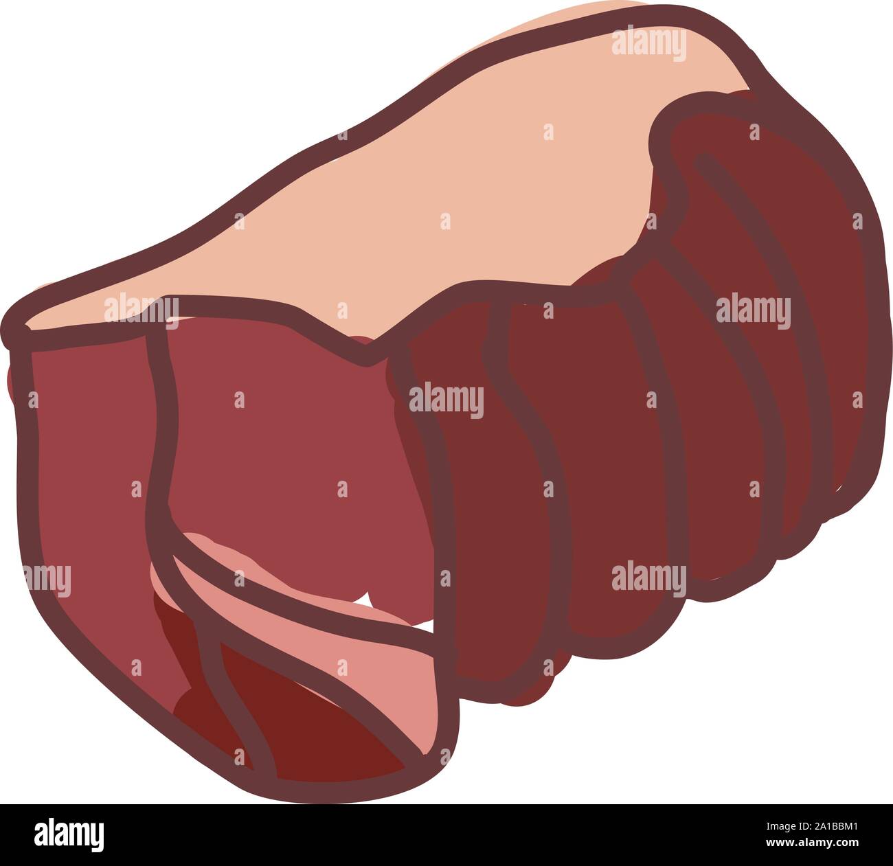 Red meat, illustration, vector on white background Stock Vector Image ...