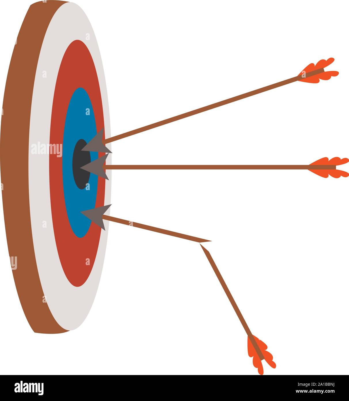 Target, illustration, vector on white background Stock Vector Image ...