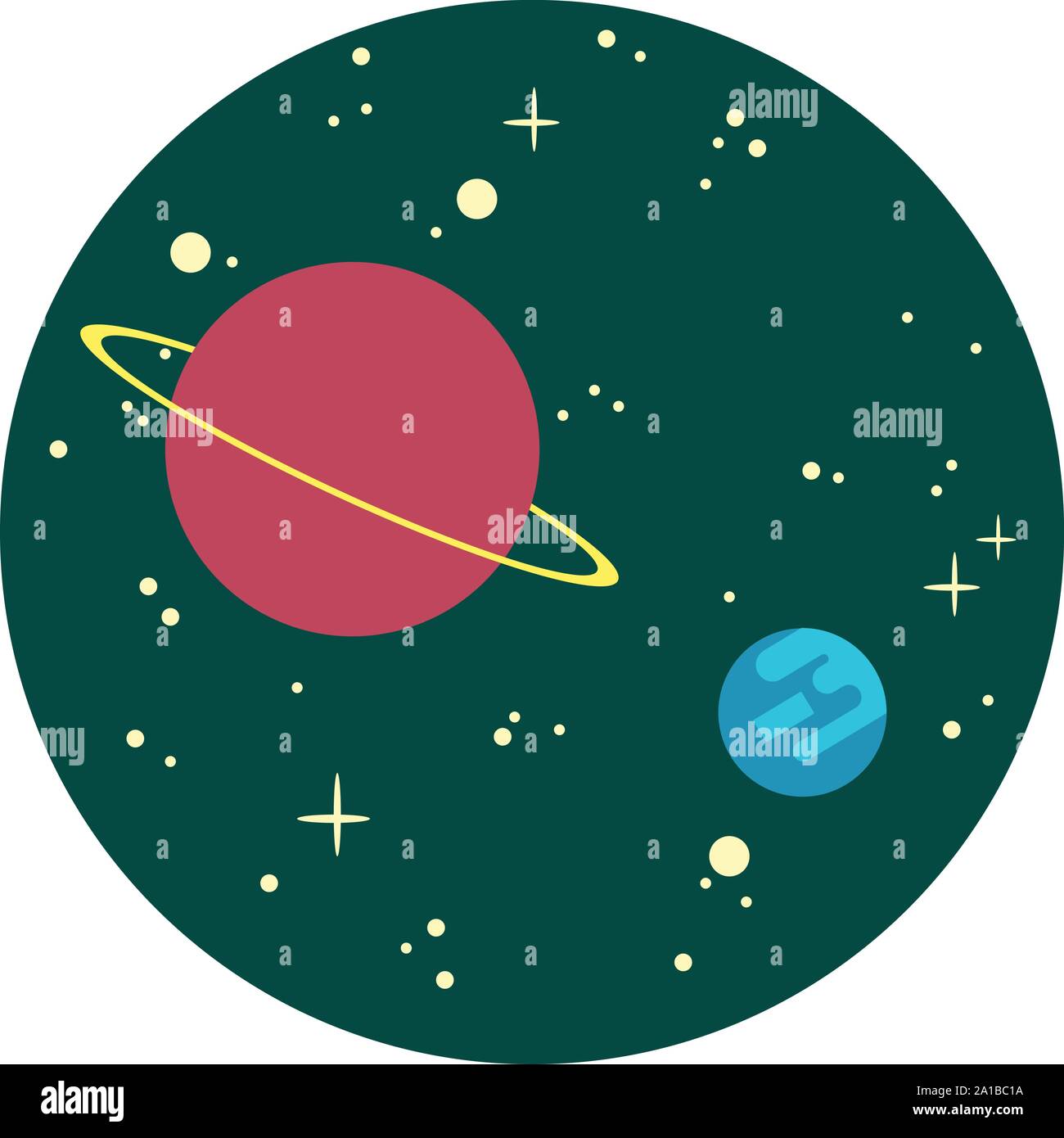 Universe, illustration, vector on white background Stock Vector Image ...