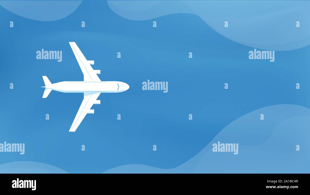 Plane top view Stock Vector Images - Alamy