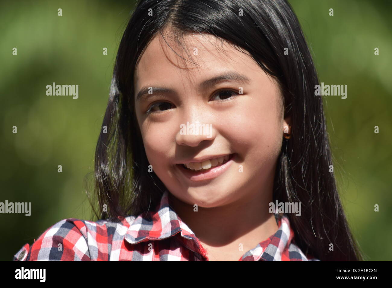 A Smiling Pretty Diverse Female Stock Photo - Alamy